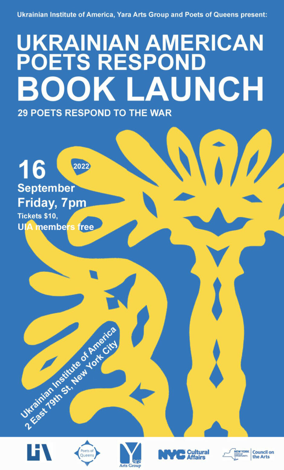 “Ukrainian American Poets Respond” Book Launch | Valya Dudycz Lupescu